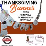 Thanksgiving Banner with Printable Thanksgiving Devotions - Thinking Kids