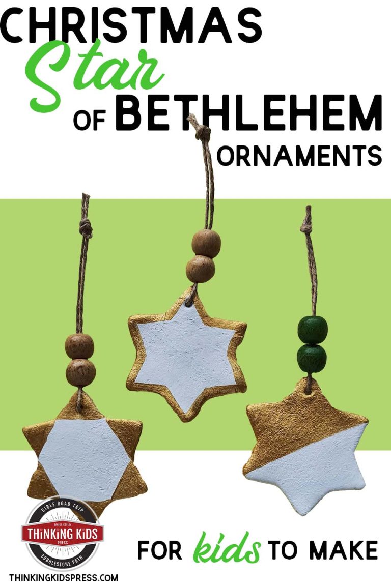 Christmas Star of Bethlehem Ornaments for Kids to Make - Thinking Kids