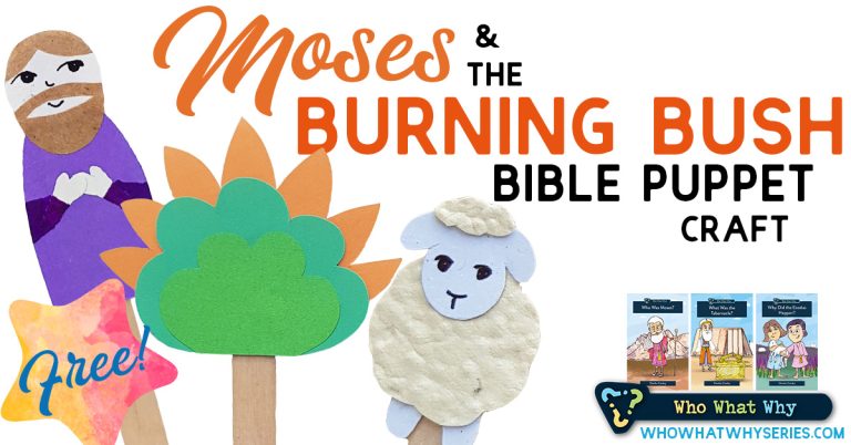 Moses and the Burning Bush Craft | Bible Stick Puppets - Thinking Kids