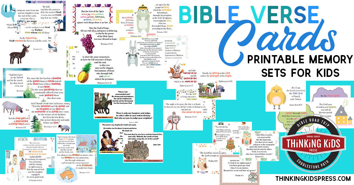 Bible Verse Cards | Printable Memory Sets for Kids - Thinking Kids
